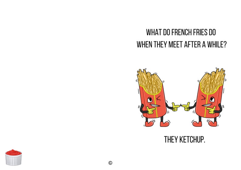 Let's Ketchup /french Fries Digital Card/ Friendship/ Humor/ Food ...