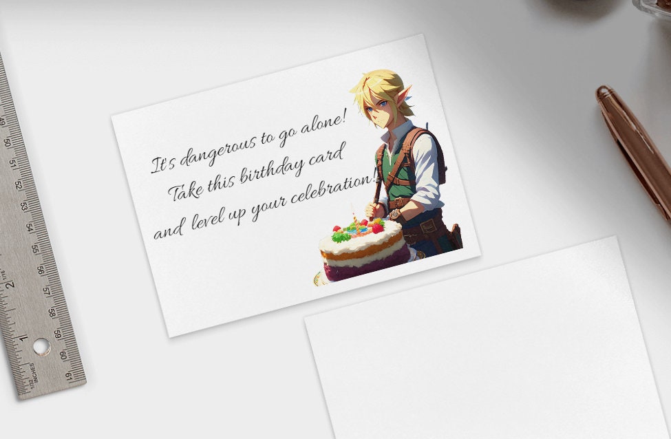Birthday Cards / Legends of Zelda Cards / Digital/ Printable Cards ...