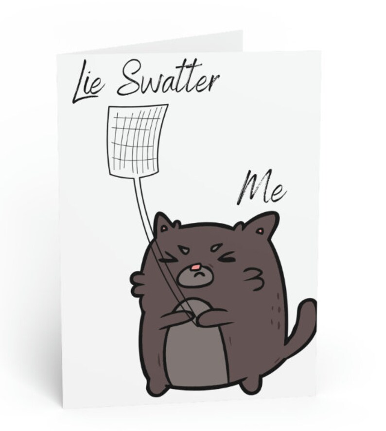 Liar Card / Cat Funny Card / Digital Card / Printable Cards/ Instant ...