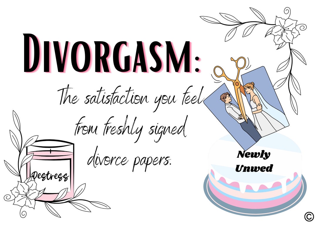 Divorce Card / Digital Download /printable Card/ Humor / Gift for ...