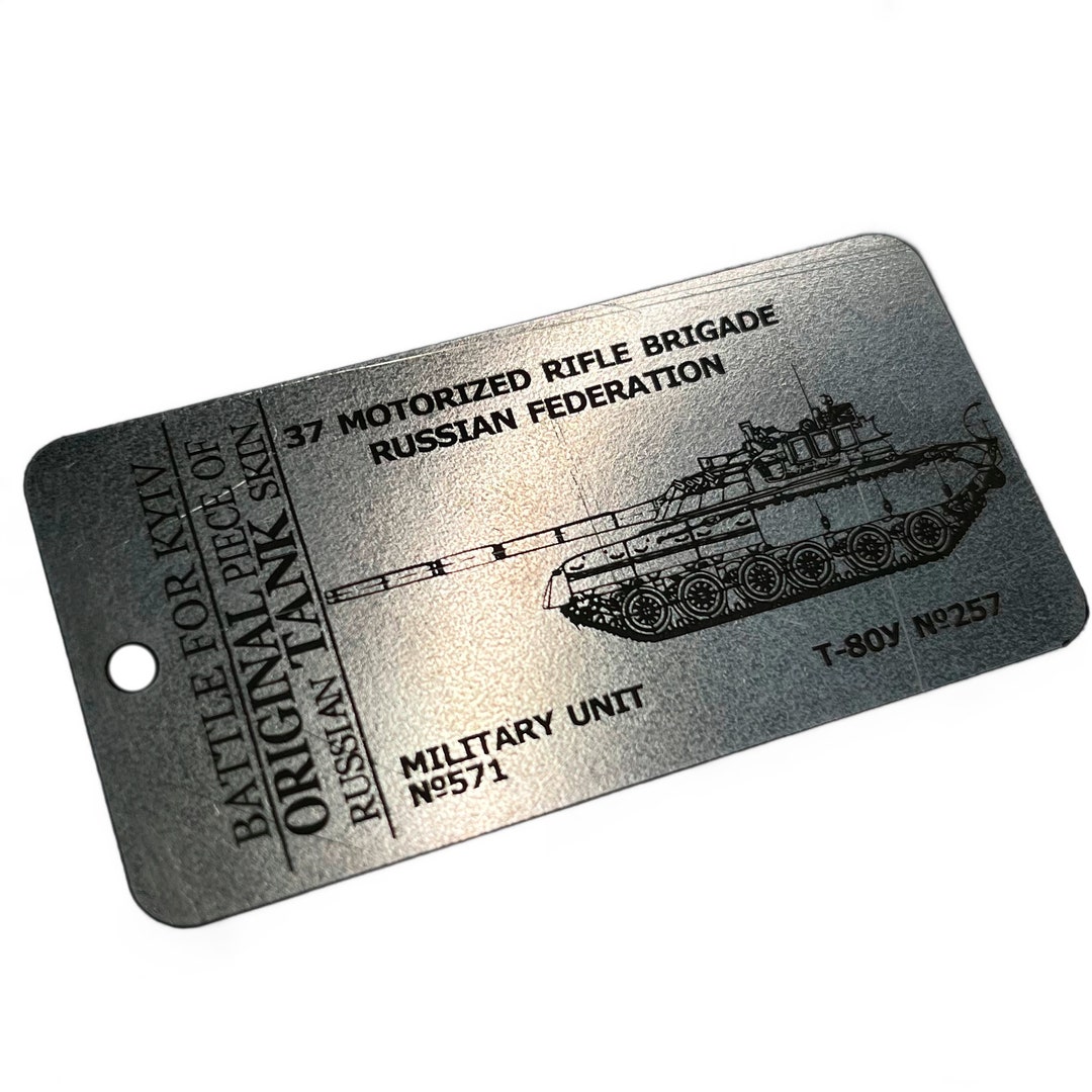 Metal Keychain piece of Russian Tank T-80u Created in Ukraine - Etsy