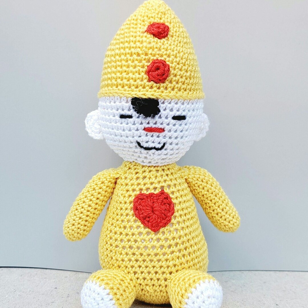 Amigurumi Clown Bumba Cuddly Toy Crocheted, 21cm Cuddly Toy, Plush ...
