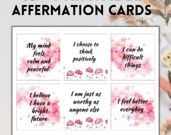45 Printable Affirmation Cards for Self Love - Etsy
