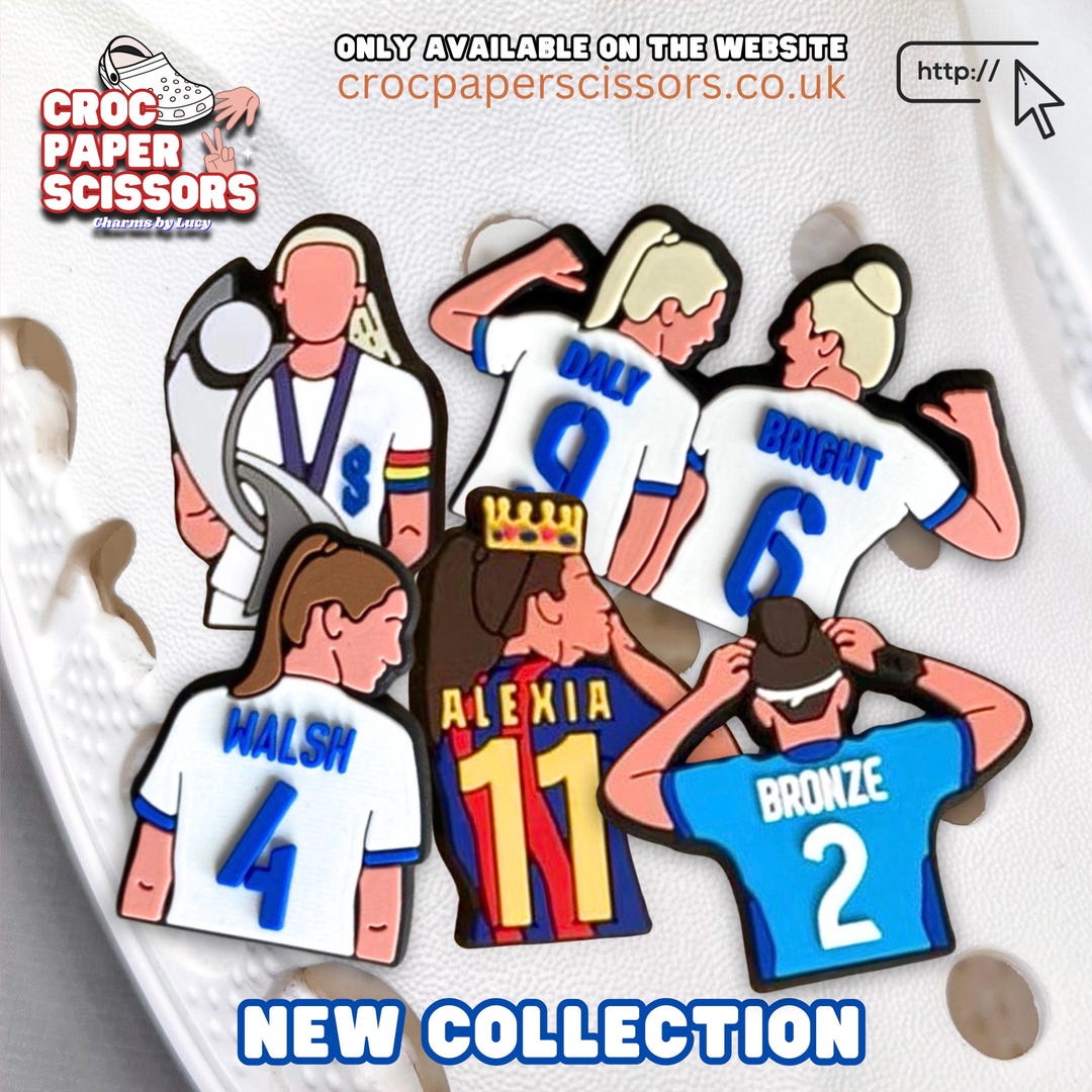 Womens Football Shoe Charms Bright, Daly, Walsh, Bronze, Williamson ...