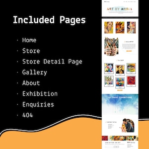 Artist Website Template, Squarespace Artist Website Template, Art Template, Creative Arts - Etsy