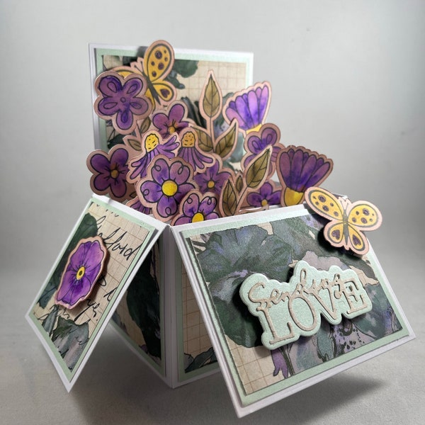 Pop up Box Card - Etsy