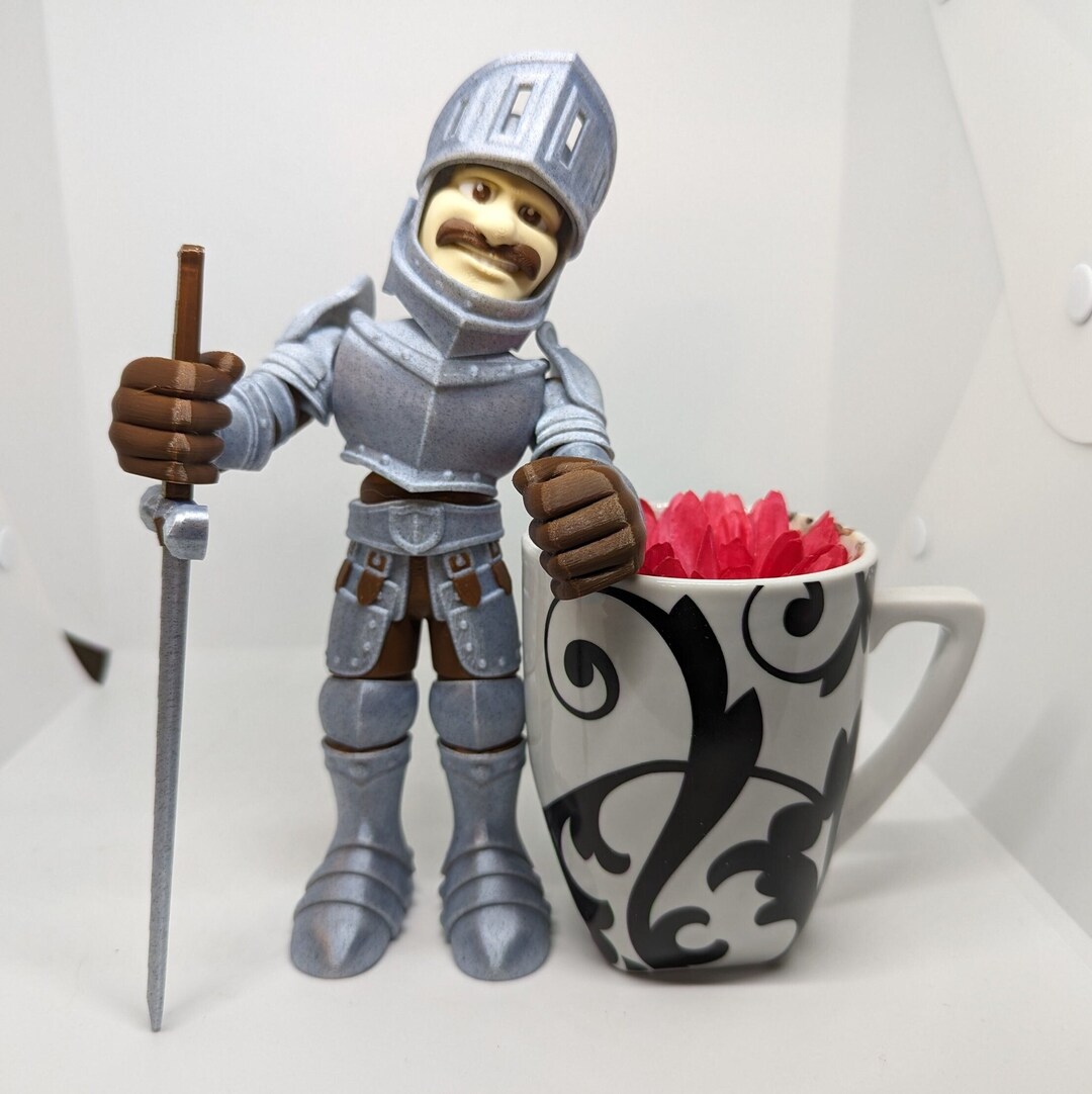 Articulated Medieval Knight Toy - Flexi Factory - Etsy