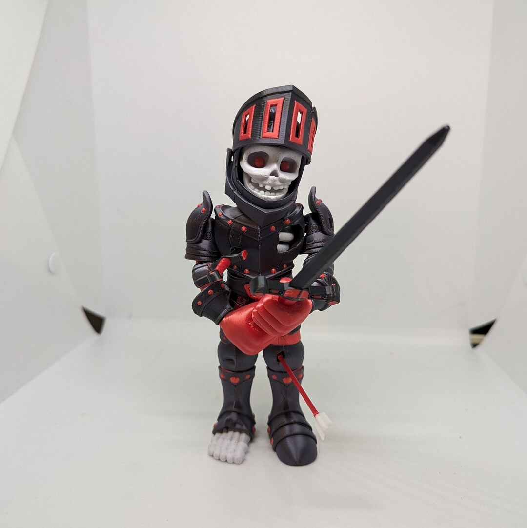 Articulated Medieval Skeleton Knight Toy Flexi Factory - Etsy