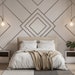 Geometric Wall Molding Panel Custom Design, Modern Polystyrene ...