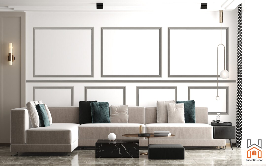 Wall Frame Molding, Custom Wall Molding, Wall Art Paneling, Custom Wall ...