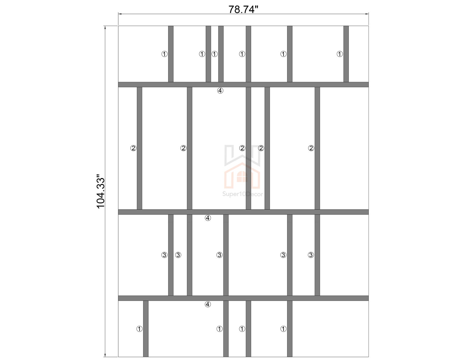 Handcrafted Polystyrene Wall Panel – Stylish Interior Grid Molding ...