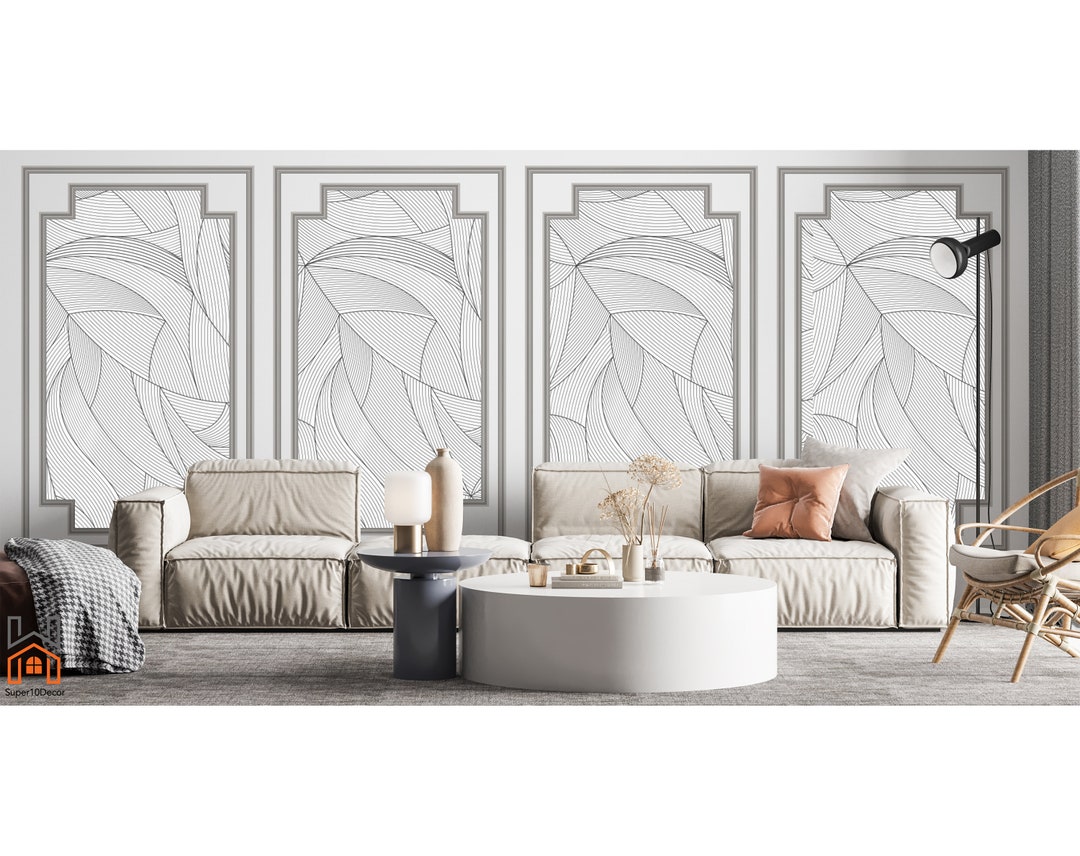 Wall Decor Molding, Feature Wall, Crown Molding, Accent Wall Trim, Wall ...