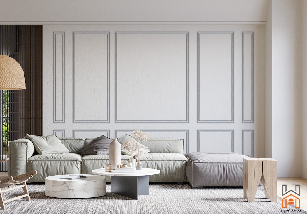 Wall Panel, Ready-to-install Wall Moulding Package, Wall Frame Molding ...