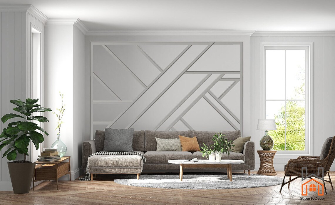 The Custom-made Wall Molding Project We Completed for Donna - Etsy