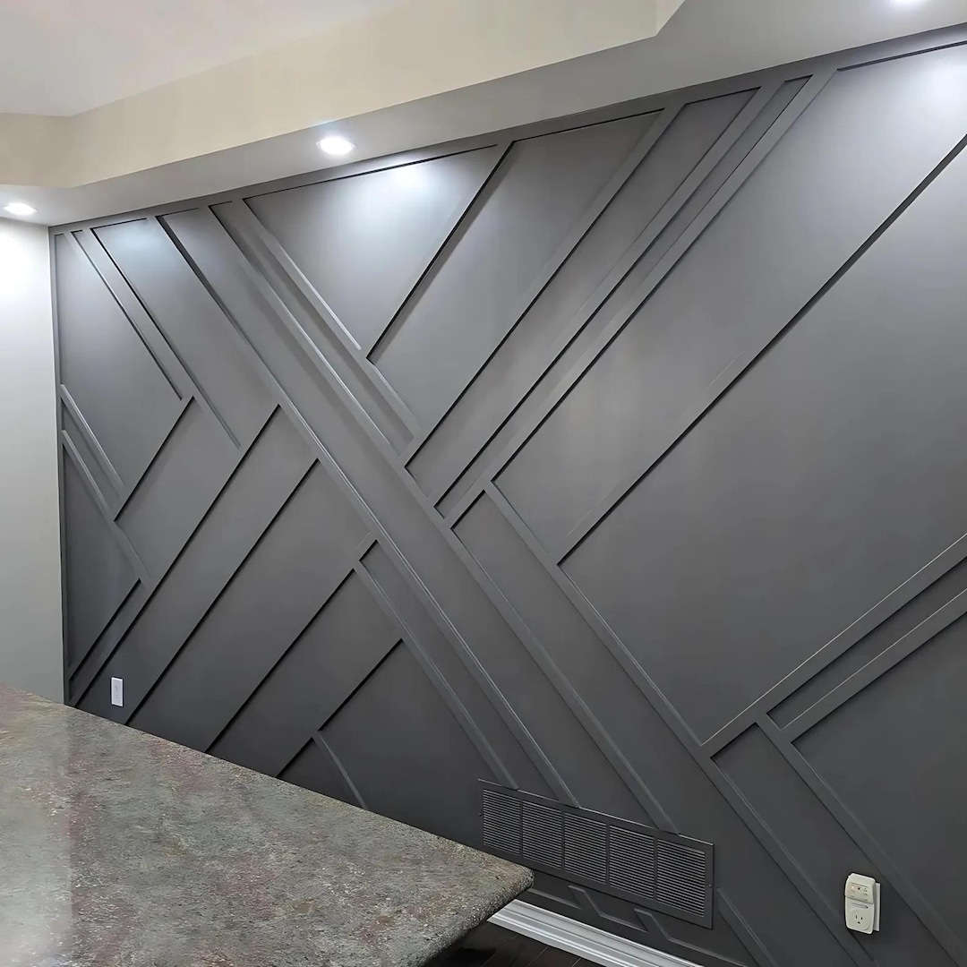 The Custom-made Wall Molding Project We Completed for Danileach4 - Etsy