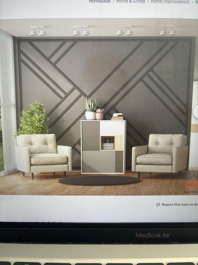 Account Adjustment the Custom-made Wall Molding Project We Completed ...