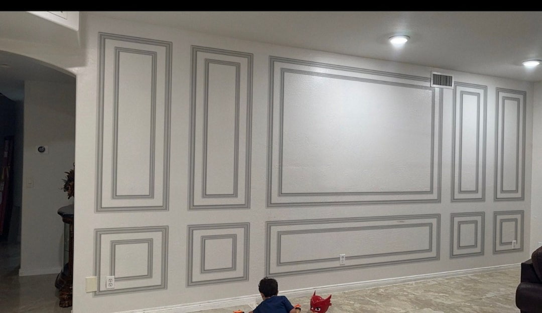 The Custom-made Wall Molding Project We Completed for Sara Hanna( 3 ...
