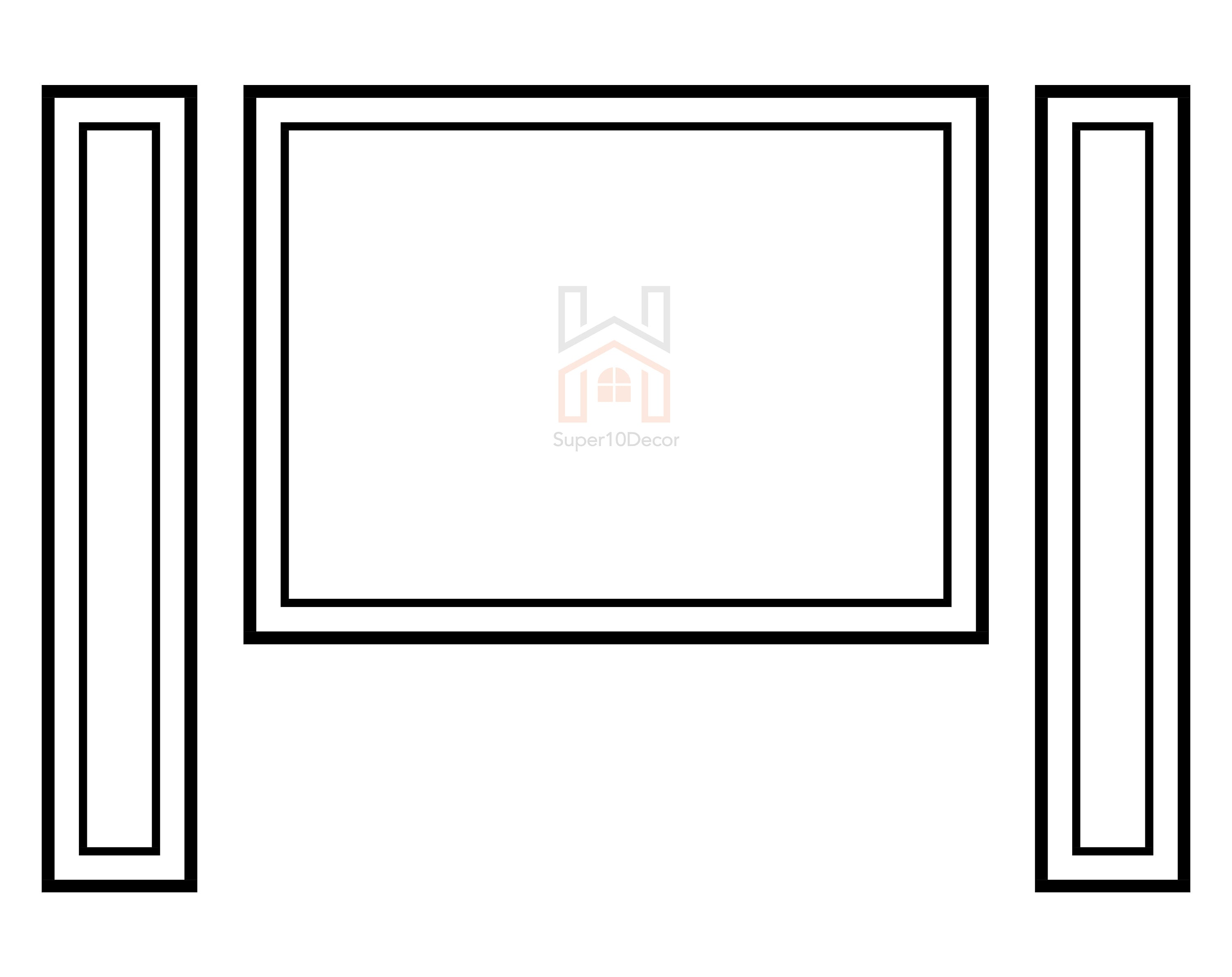 Tv for Molding, Wall Art Molding, Wall Molding Custom, Panel Kit, Room ...
