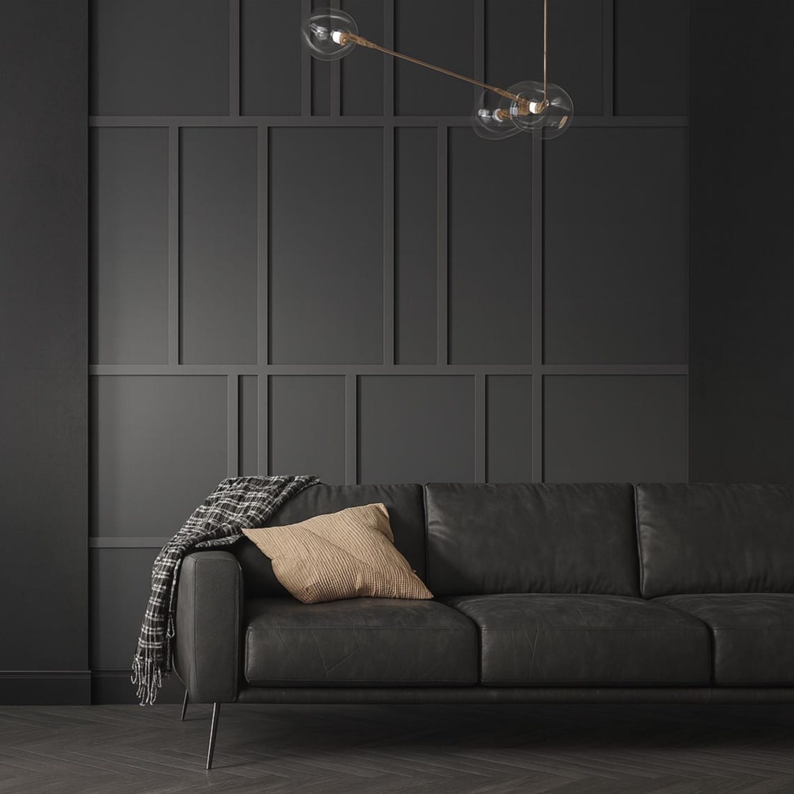 Handcrafted Polystyrene Wall Panel – Stylish Interior Grid Molding ...