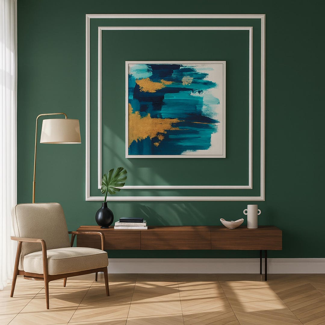 Double Frame Wall Molding Panels | Custom Pre-cut Polystyrene Trim Kit ...