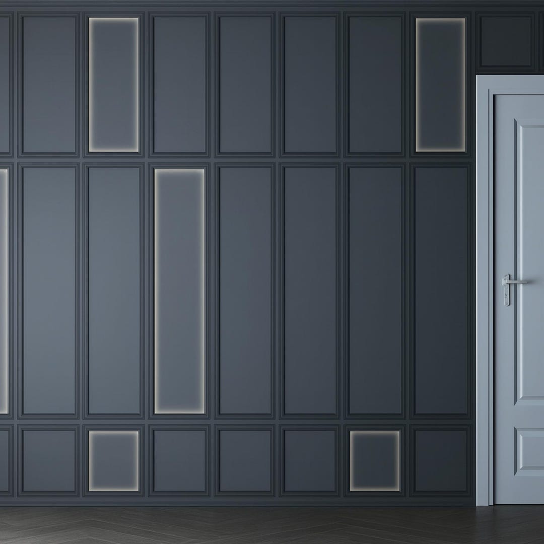 Custom Geometric Wall Molding Panels – Easy-to-install Decorative Trim ...