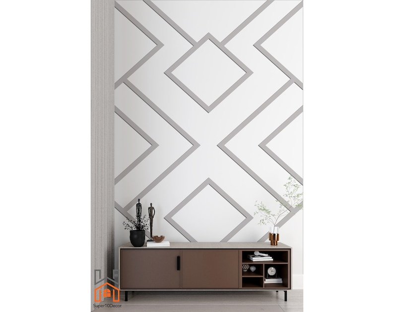 Diamond Pattern Wall Frame Molding – Handmade Polystyrene Panels for ...