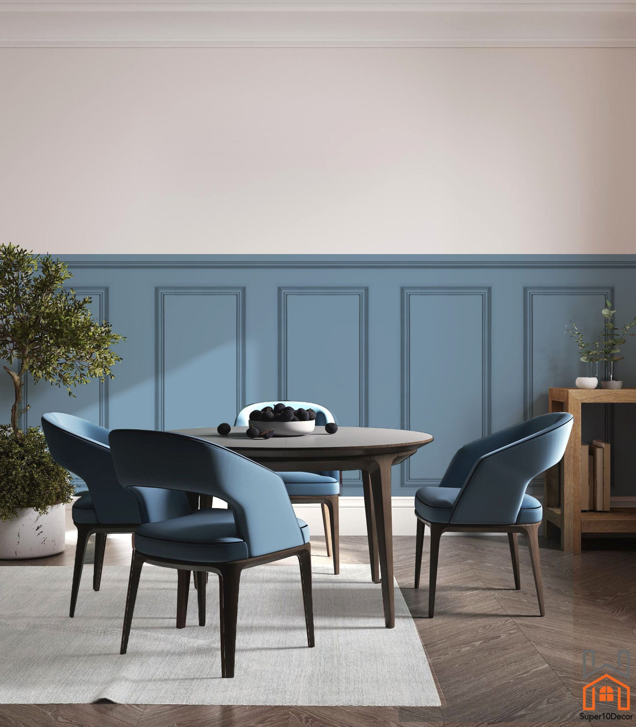 Pre-cut Wall Molding Chair Rail Molding Baseboard Molding - Etsy Canada