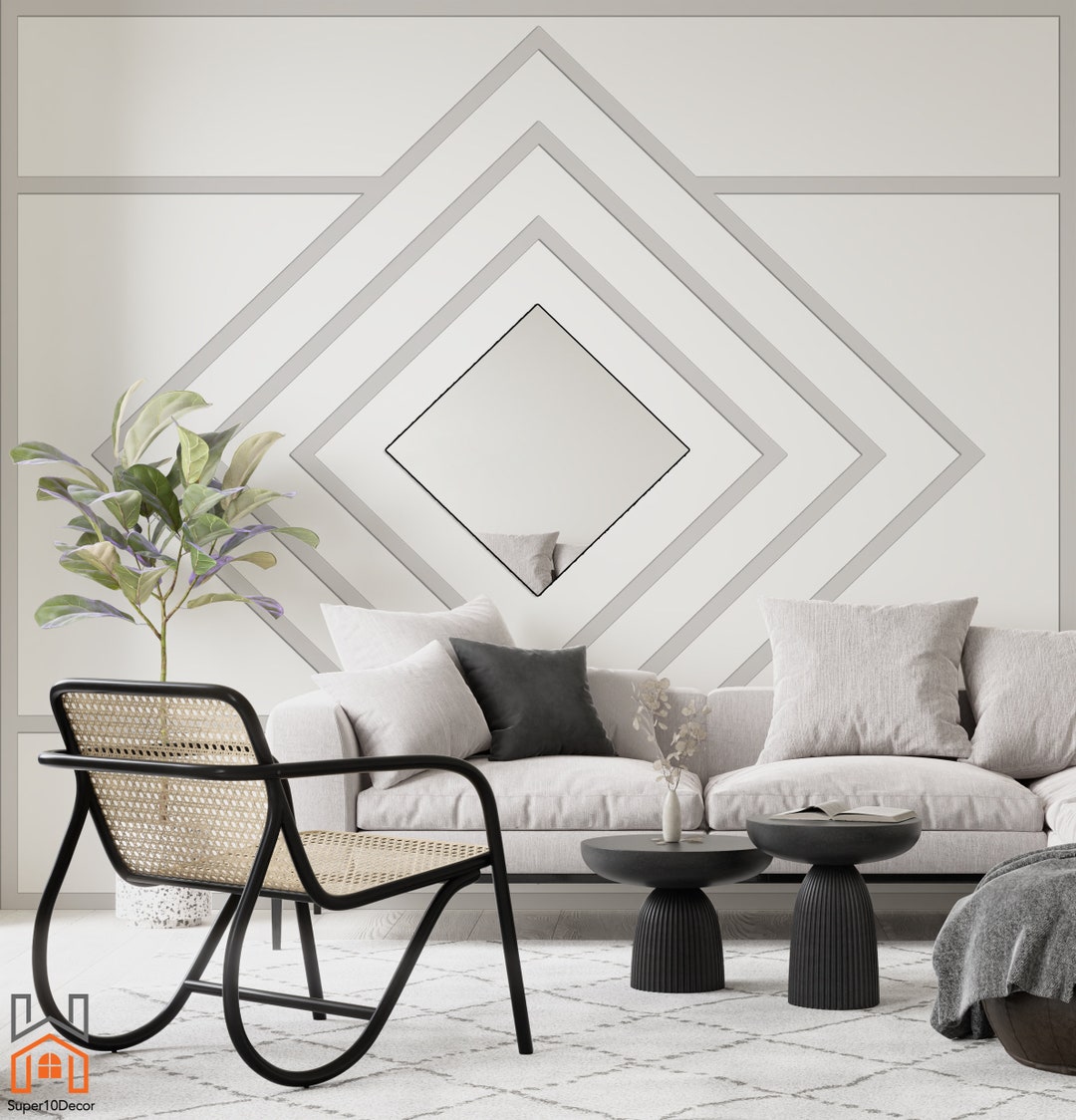 Wall Molding Kit, Ready to Assemble, Bespoke Paneling, Moulding Kit ...