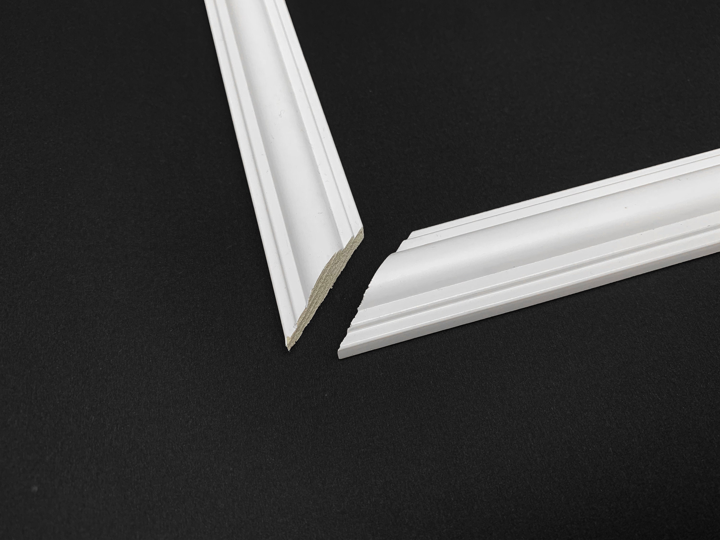 Custom Modern Wall Molding Set | Pre-cut Polystyrene Trim Ready to ...