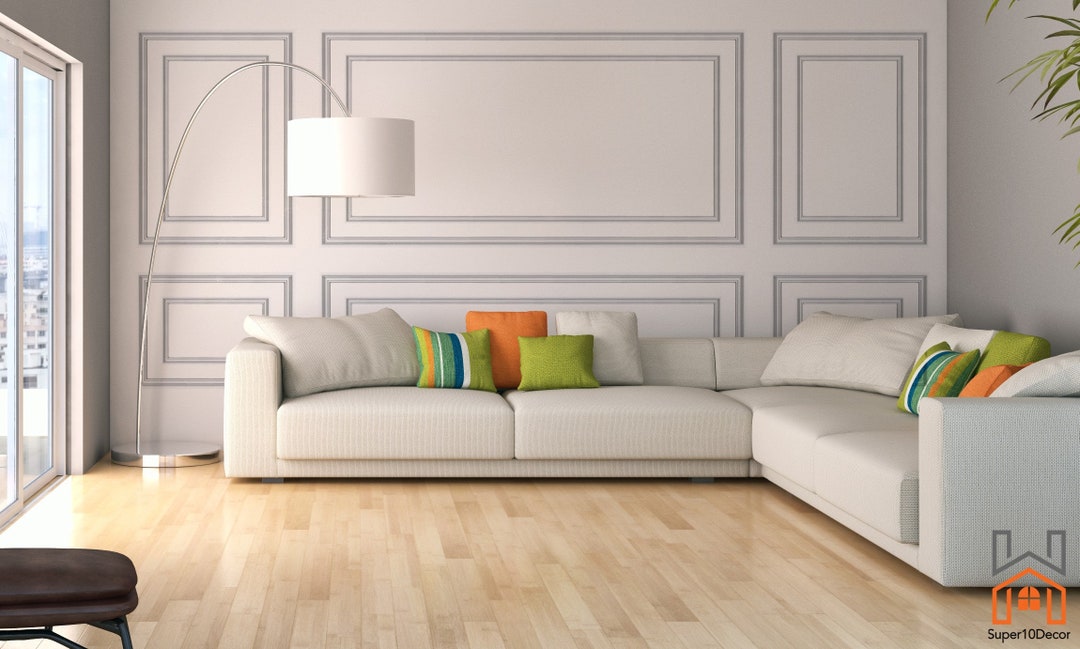 Wall Trim Kit, Pre-cut Wall Molding, Hallway Wall Molding, Wall Trim ...