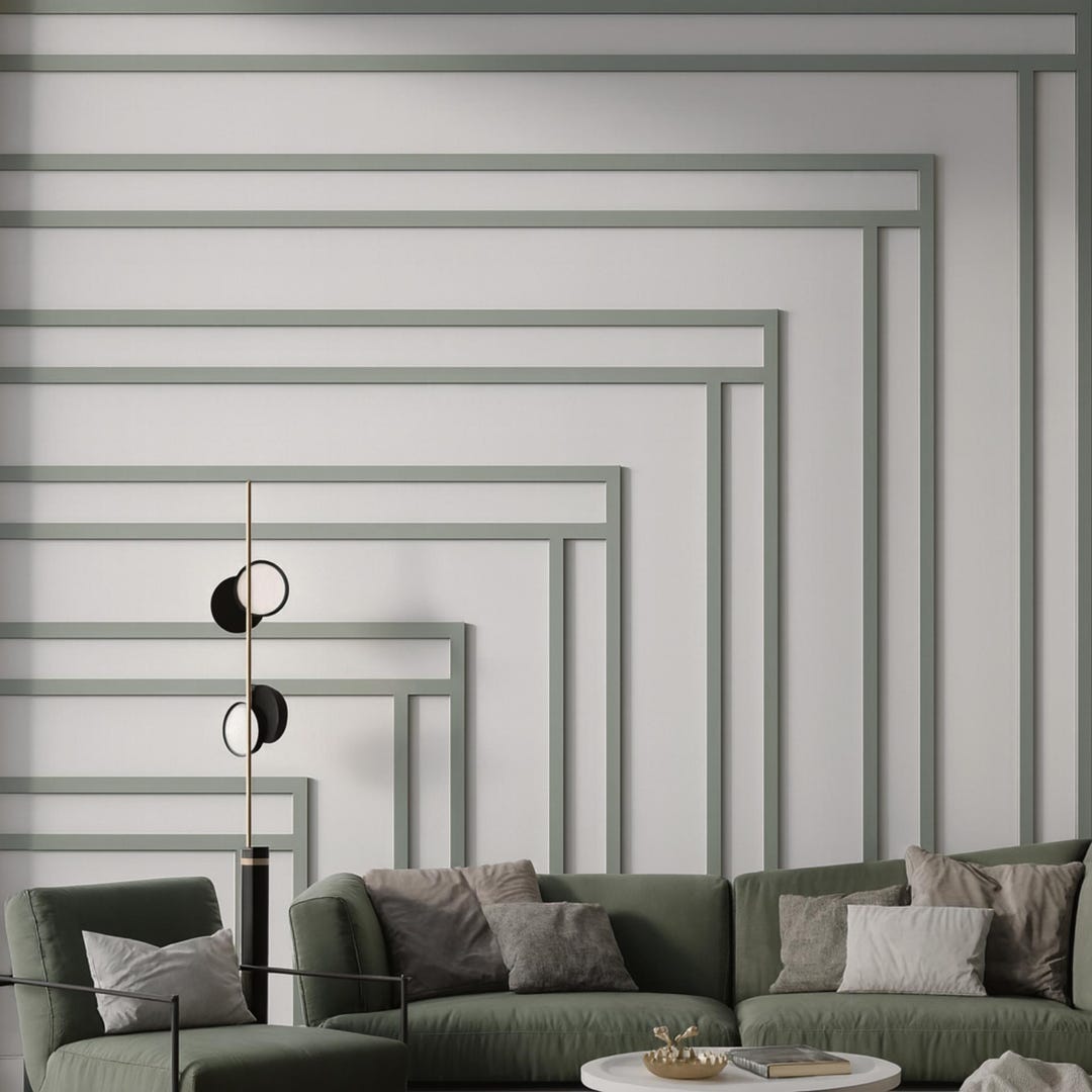 Layered Wall Frame Molding Kit – Easy to Install Polystyrene Panels for ...