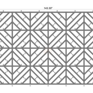 Grid Wall Molding Panel – Custom Polystyrene Trim With Diagonal ...