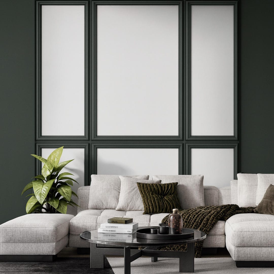 Classic Wall Molding Panel Set – Custom Polystyrene Trim for Elegant ...