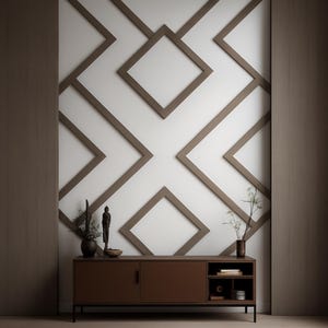 Diamond Pattern Wall Frame Molding – Handmade Polystyrene Panels for ...