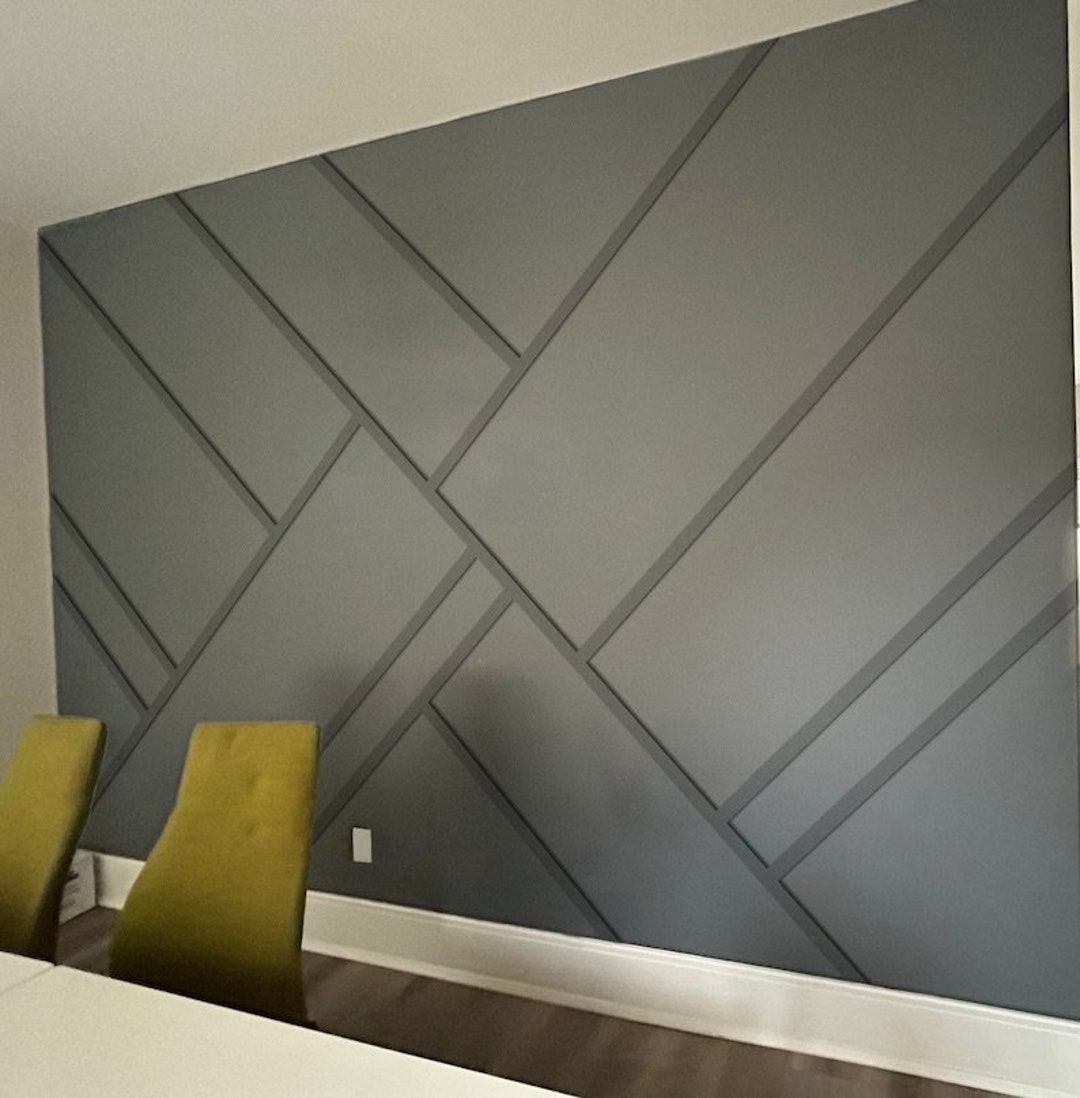 The Custom-made Wall Molding Project We Completed for Clindae 2 Walls ...