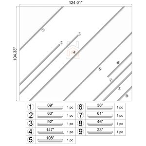 Modern Diagonal Wall Molding Kit | Custom Polystyrene Trim Panels ...
