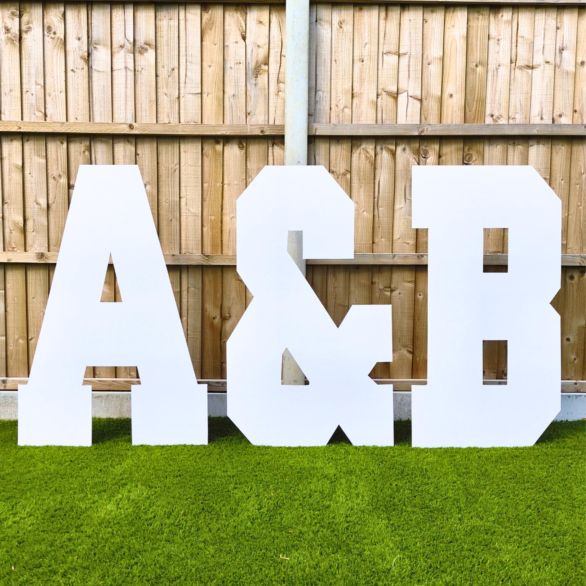 4FT GIANT LETTERS - DIY Cardboard Party Decoration – Large Display ...