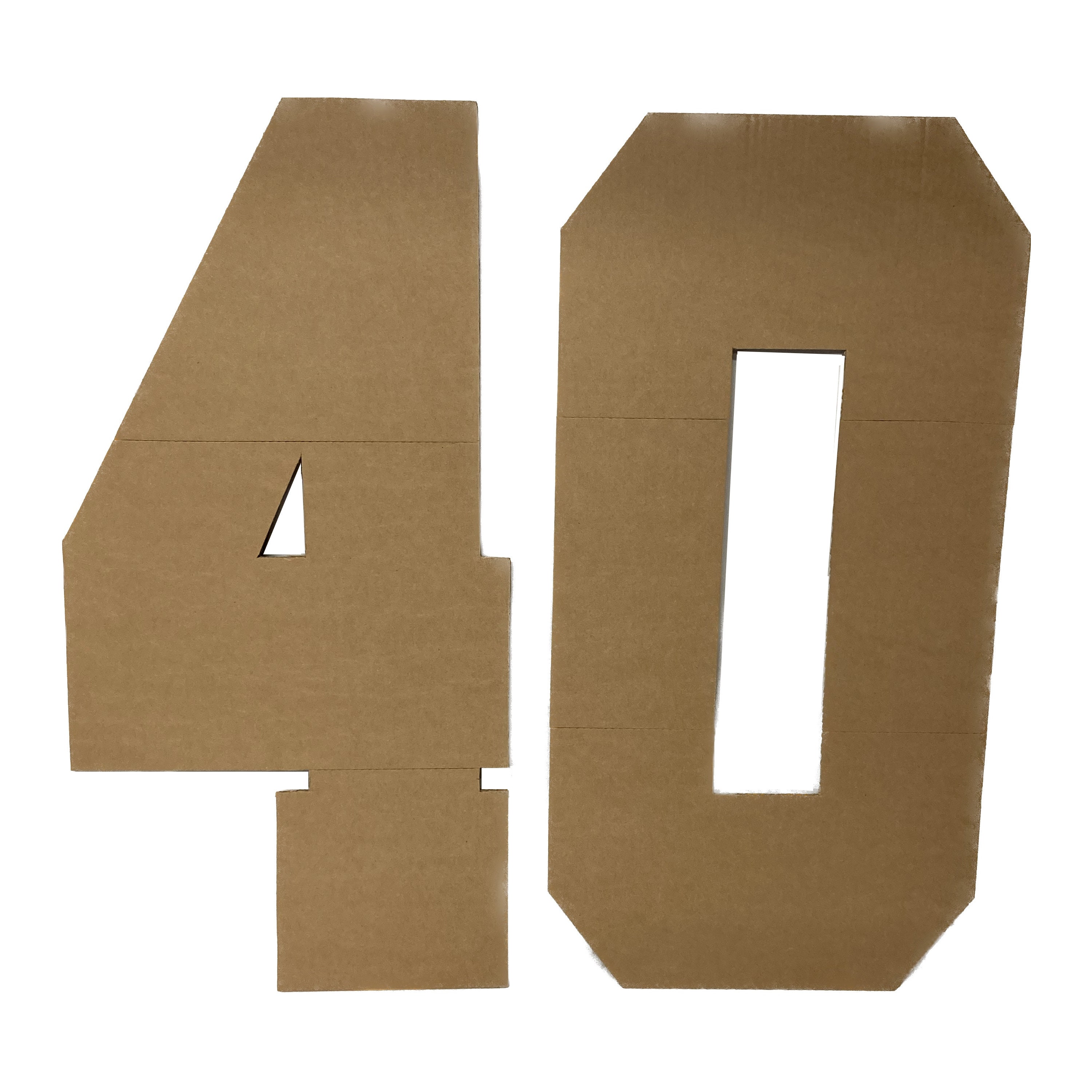 77cm Large Cardboard Numbers - DIY Party Decoration – Large Display ...