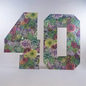 Giant Cardboard Numbers 75cm - DIY Party Decoration – Large Display ...
