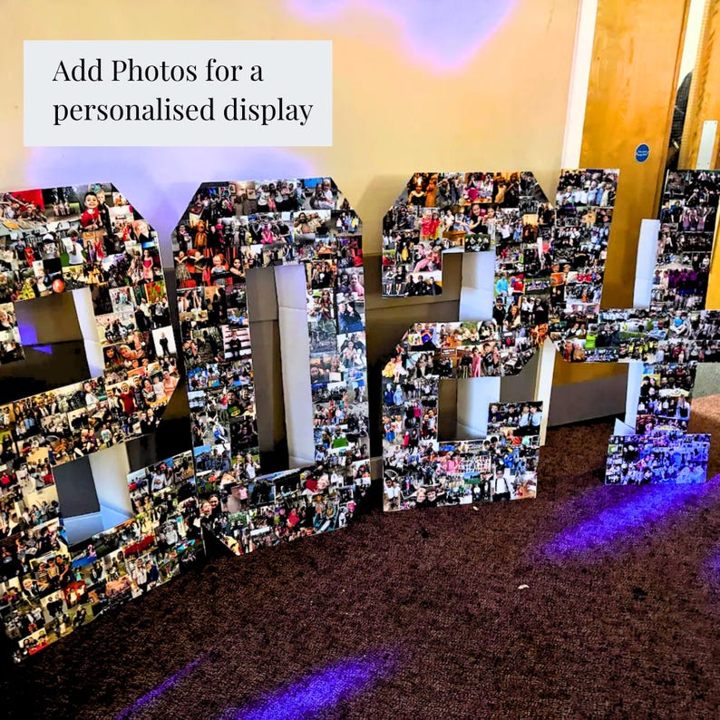 4FT GIANT Cardboard Numbers - DIY Party Decoration – Large Display ...