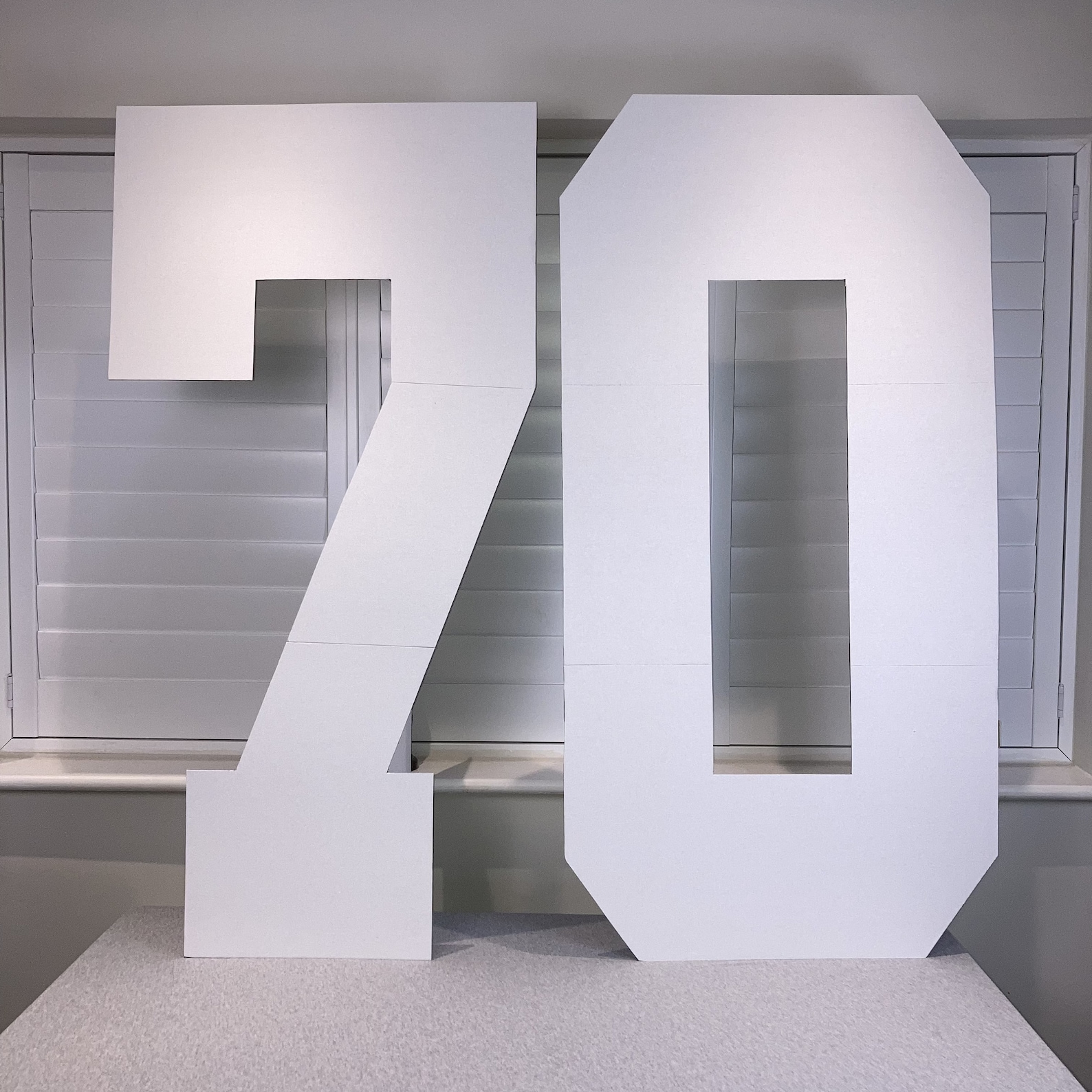 4FT GIANT Cardboard Numbers DIY Party Decoration Large Display ...