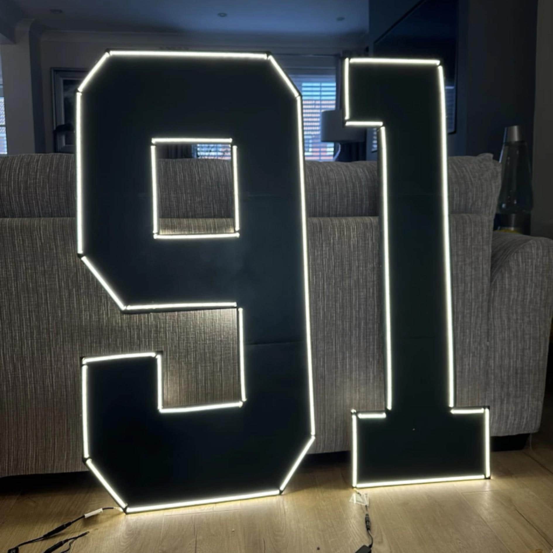 4FT GIANT LETTERS - DIY Cardboard Party Decoration – Large Display ...
