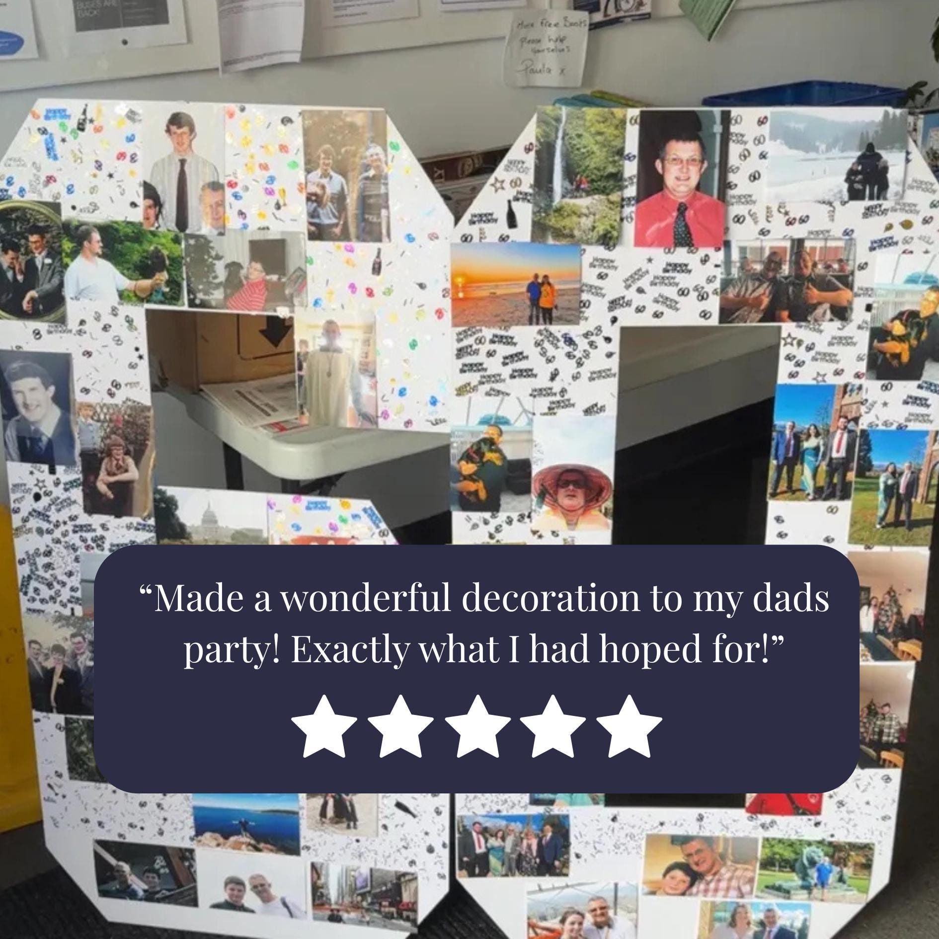 4FT GIANT Cardboard Numbers - DIY Party Decoration – Large Display ...