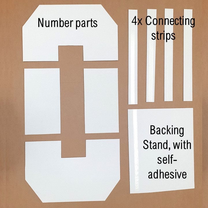 77cm Large Cardboard Numbers DIY Party Decoration Large Display ...