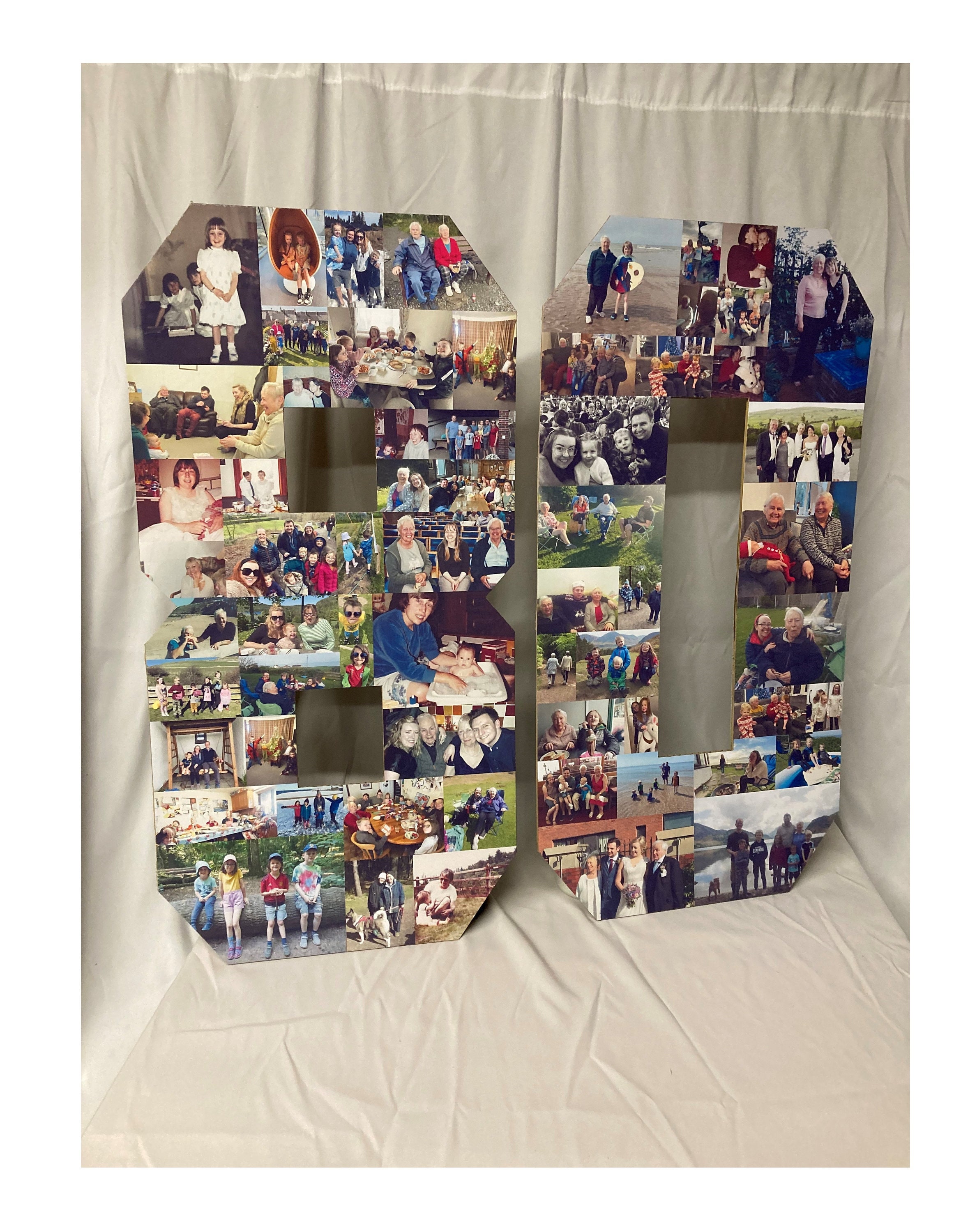 Photo Number Kit DIY Party Decoration Large Sign Display, Backdrop ...