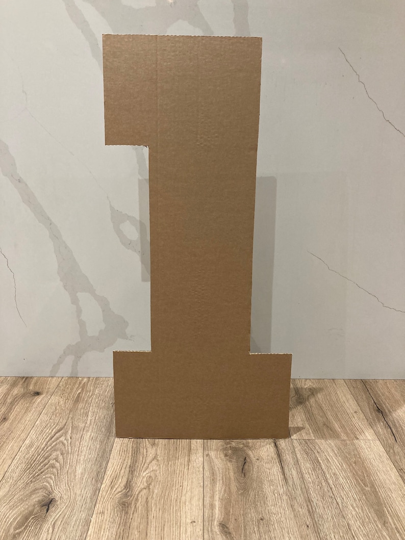 Giant Cardboard Numbers 75cm DIY Party Decoration Large Display ...