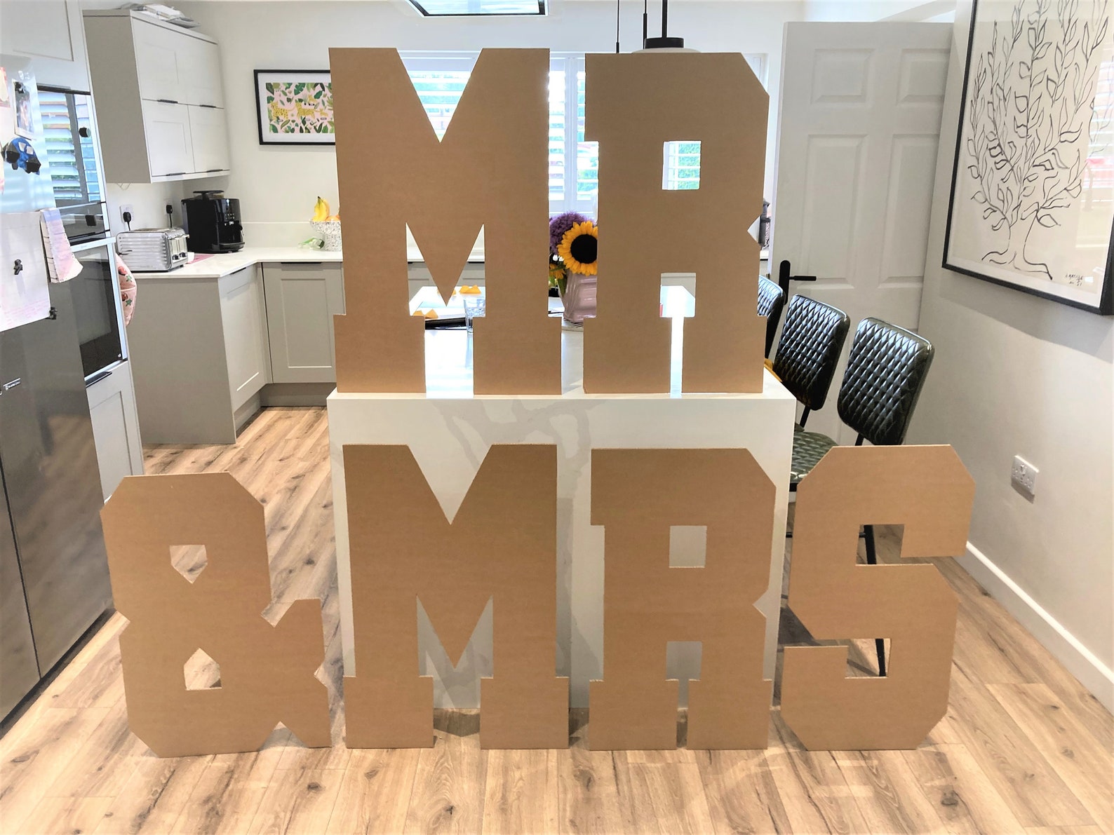 Giant A1 Mr & Mrs Cardboard Display DIY Wedding Decorations - Etsy