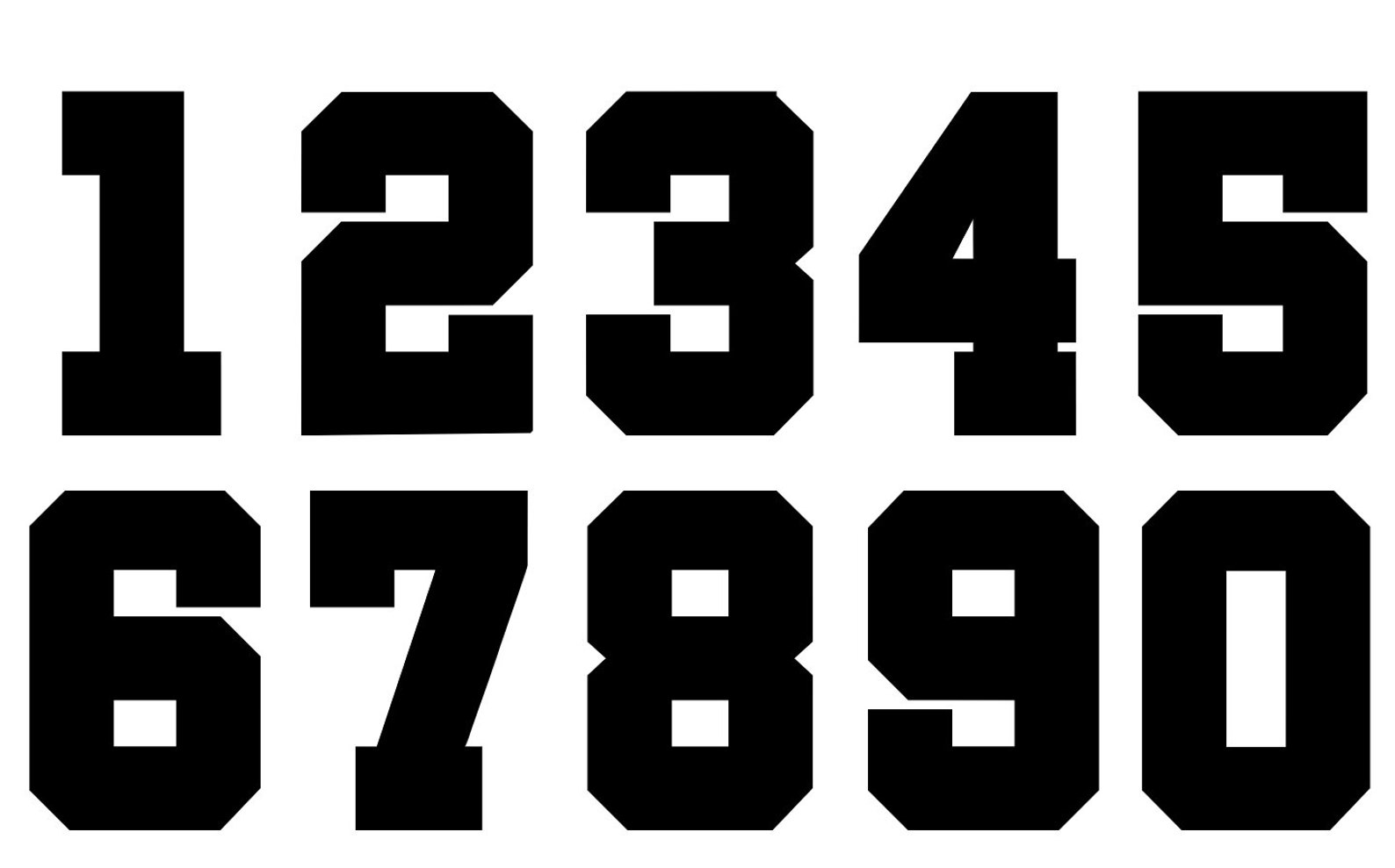 Giant Cardboard Numbers 75cm DIY Party Decoration Large Display ...