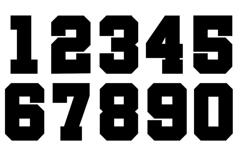 Giant Cardboard Numbers 75cm - DIY Party Decoration – Large Display ...