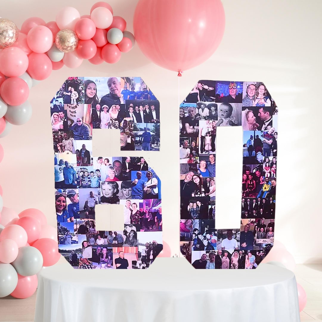 Giant Photo Number Kit: Your Photos Printed. Simple Cut and Stick DIY ...